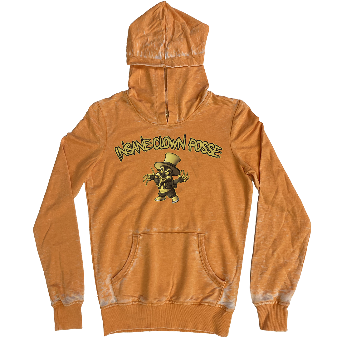 "Baby Ringmaster" Pullover Hoodie T-Shirt In Burnout Orange – Insane ...